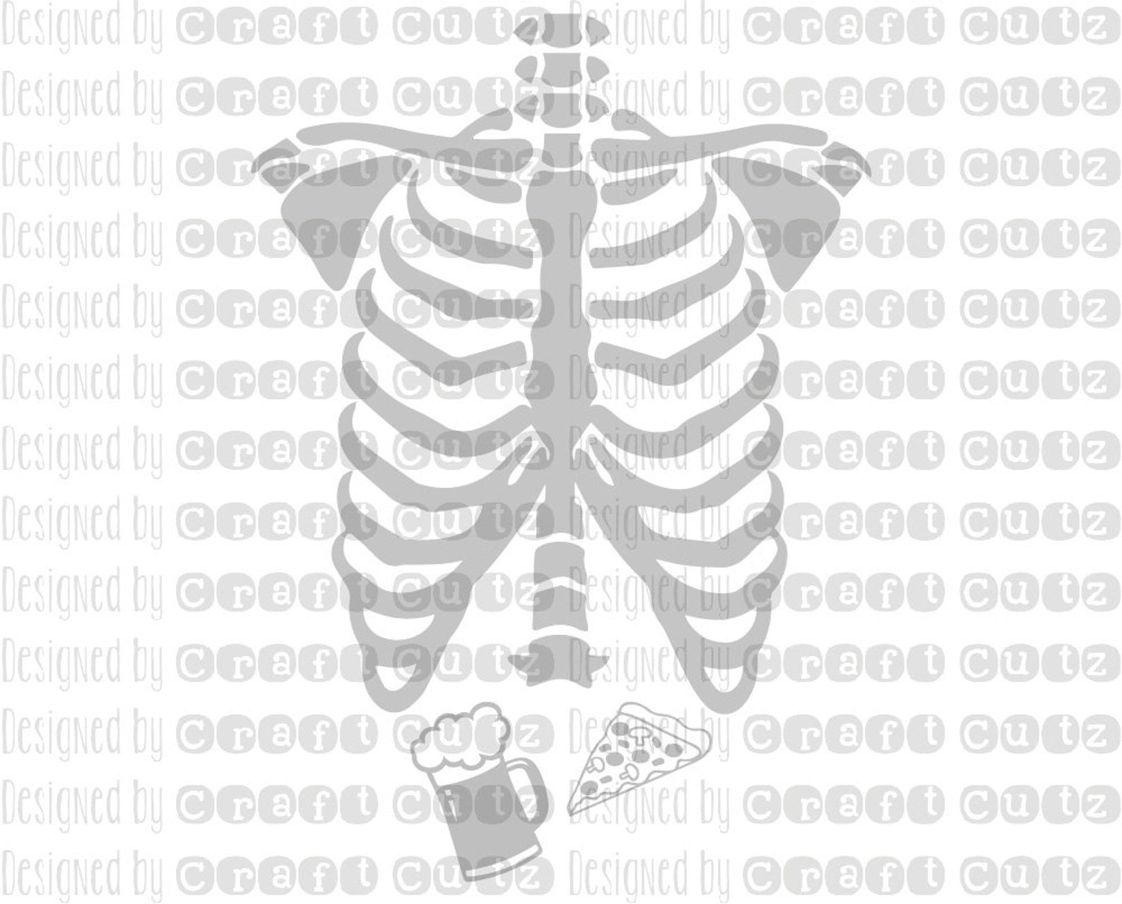 Dad Xray Svg, Man Skeleton Svg, Dad Skeleton Halloween Svg, Pizza and ...