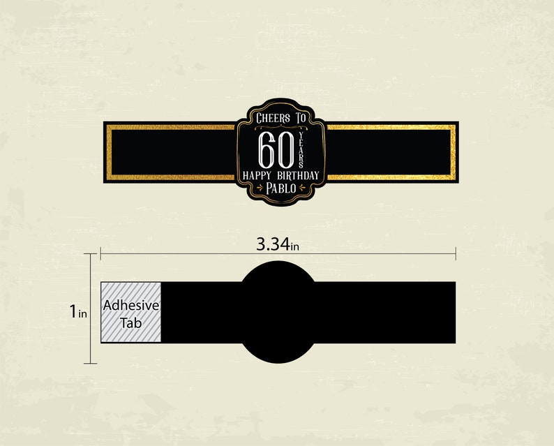Custom Birthday Cigar Labels Custom Milestone Cigar Labels - Etsy