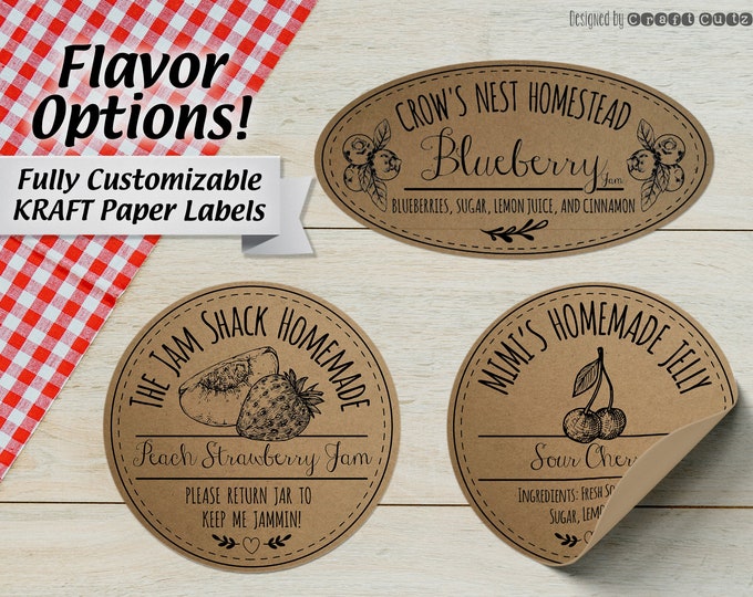 Custom WATERPROOF Mason Jar Label, Apothecary Canning Jar Sticker ...