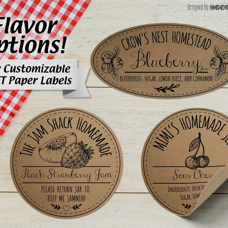 Custom Canning Lid Stickers - Etsy