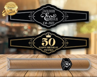 Custom Cigar Labels Personalized Company Cigar Wrap - Etsy