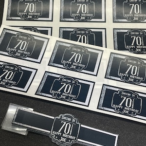 Custom Birthday Cigar Labels, Custom Milestone Cigar Labels, 30th, 40th ...