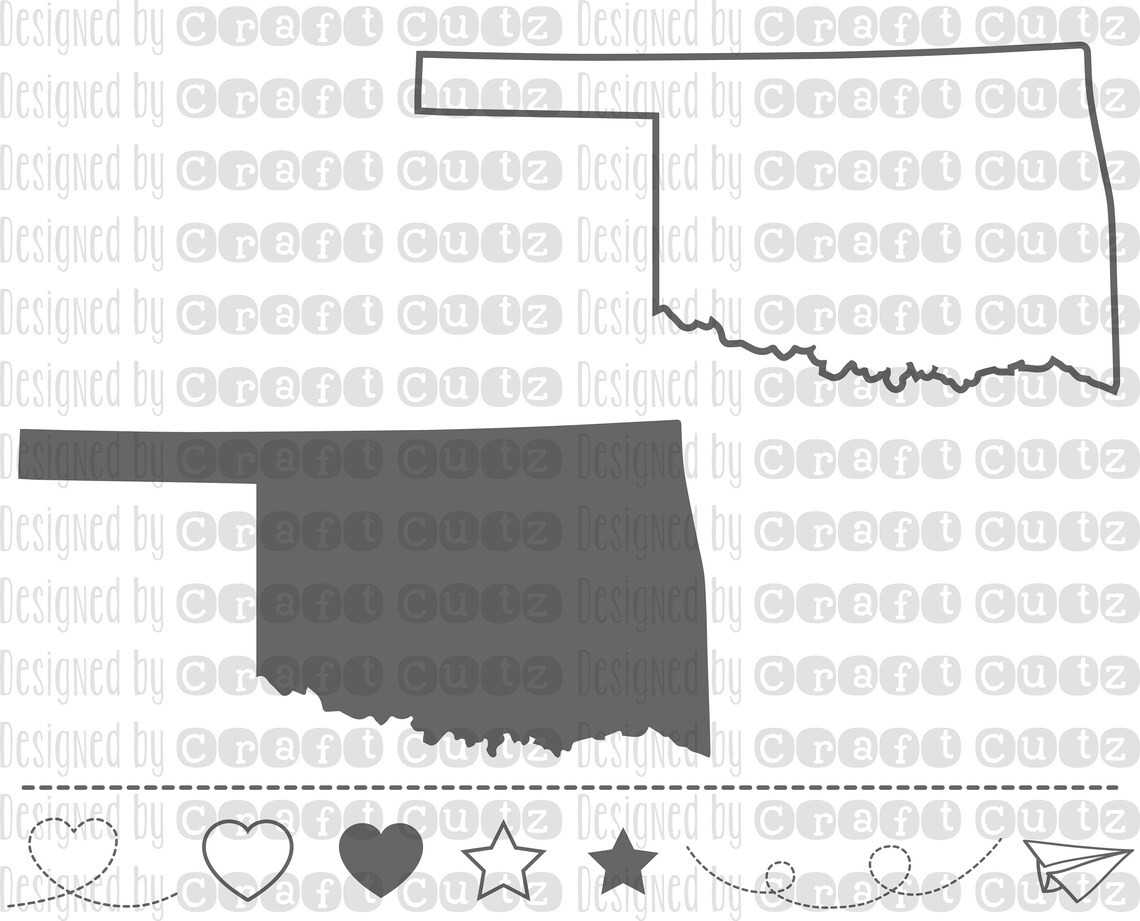 OKLAHOMA Svg State Svg Files Oklahoma Vector United States - Etsy