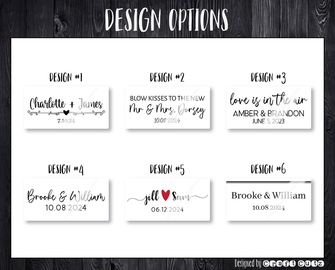 Custom Wedding Bubble Wand Labels, Wedding Favor Stickers, Clear ...