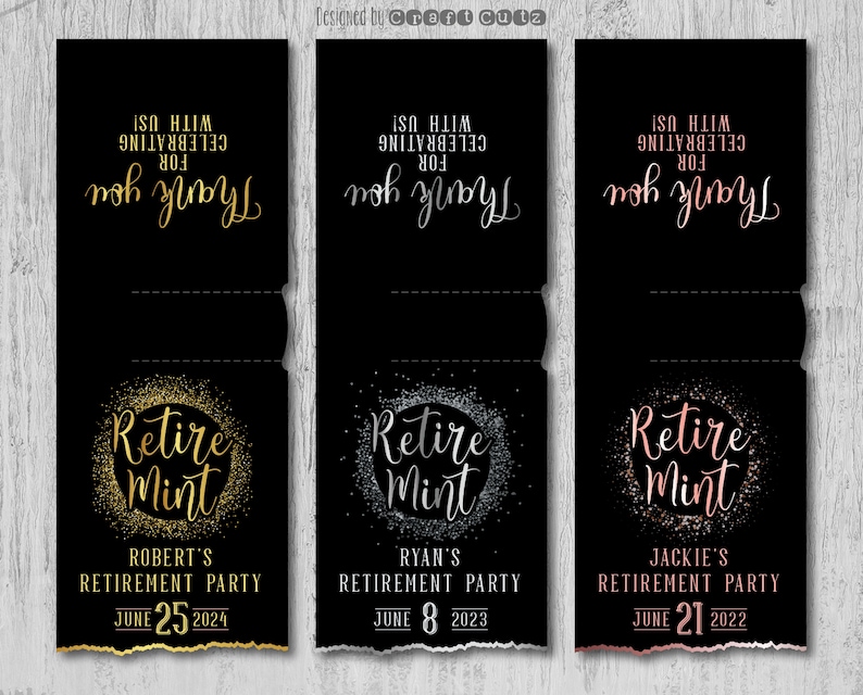 Retirement Party Favors Retire Mint Labels Mint Favors - Etsy