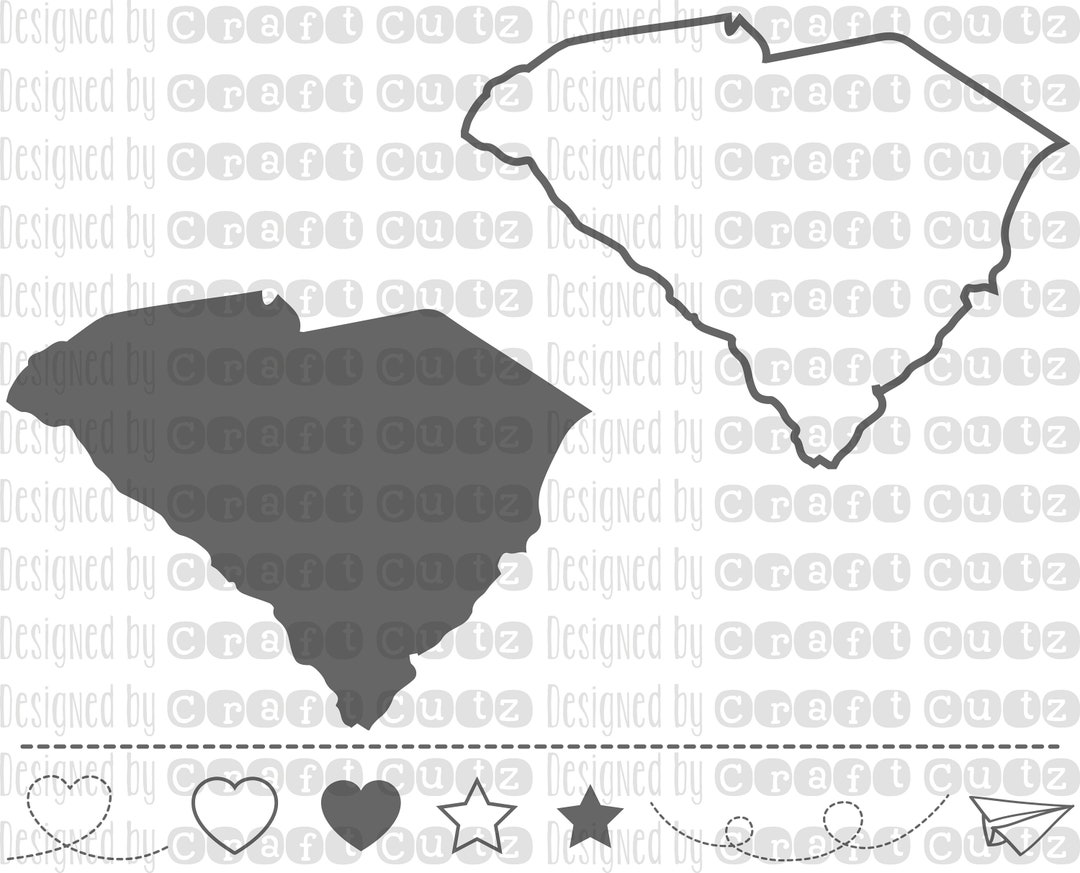 SOUTH CAROLINA Svg, State Svg Files, South Carolina Vector, United ...