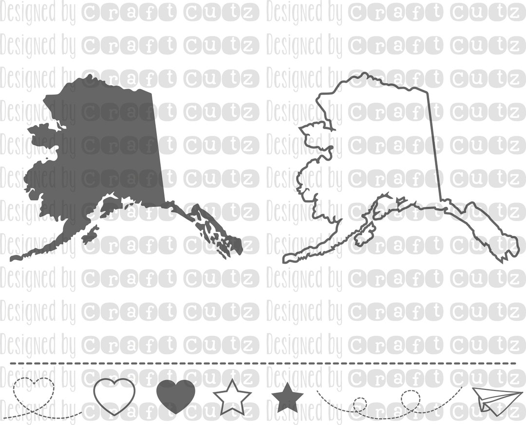 ALASKA Svg State Svg Files Alaska Vector United States Svg - Etsy