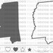 MISSISSIPPI Svg, State Svg Files, Mississippi Vector, United States Svg ...