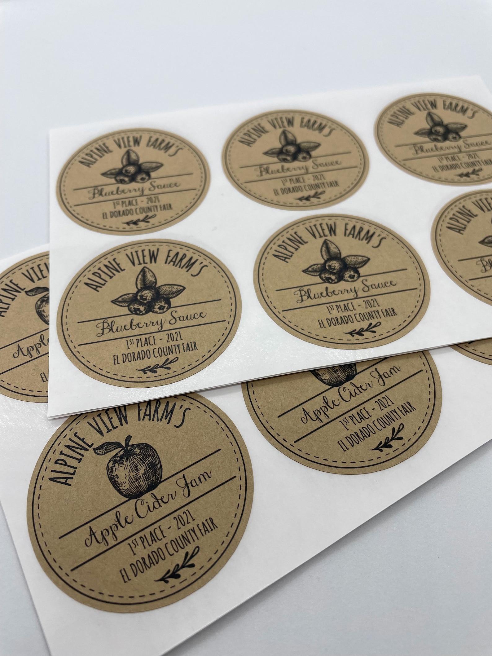 Custom KRAFT Paper Mason Jar Label Apothecary Canning Jar | Etsy