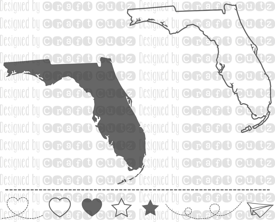 FLORIDA Svg, State Svg Files, Florida Vector, United States Svg, State ...