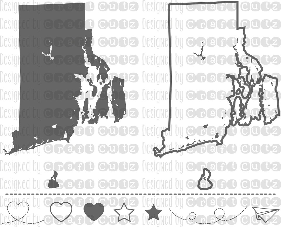 RHODE ISLAND Svg, State Svg Files, Rhode Island Vector, United States ...
