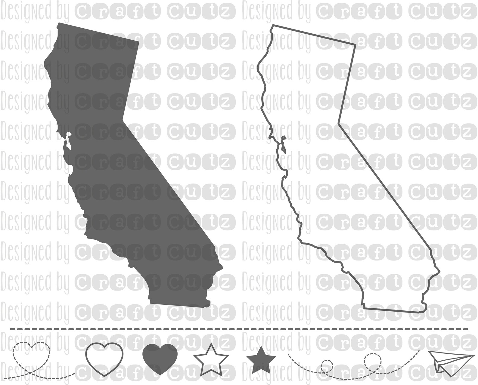 CALIFORNIA Svg State Svg Files California Vector United - Etsy