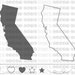 CALIFORNIA Svg State Svg Files California Vector United - Etsy