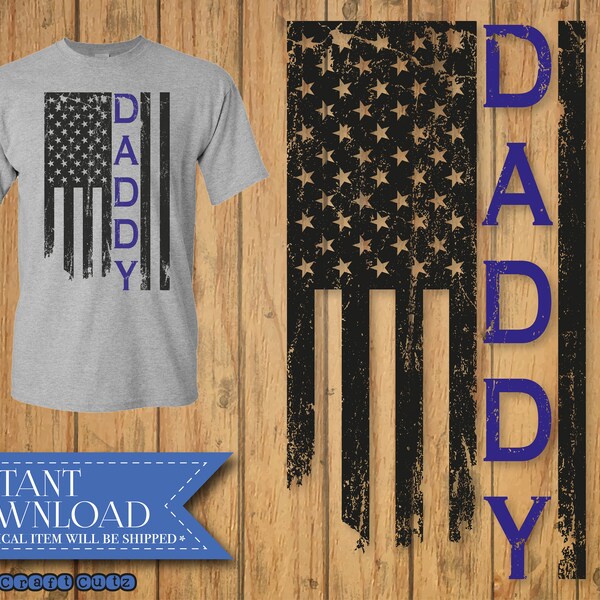Daddy Flag Svg - Etsy