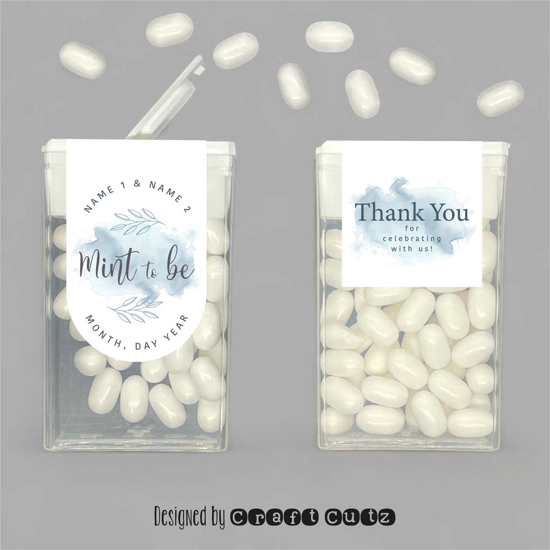 Mint to Be Wedding Favors, Custom Wedding Favor, Wedding Mint Labels ...