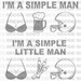 I'm a Simple Man Svg, Father and Son Svg, Football Fan Svg, Funny Dad ...