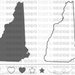 NEW HAMPSHIRE Svg, State Svg Files, New Hampshire Vector, United States ...