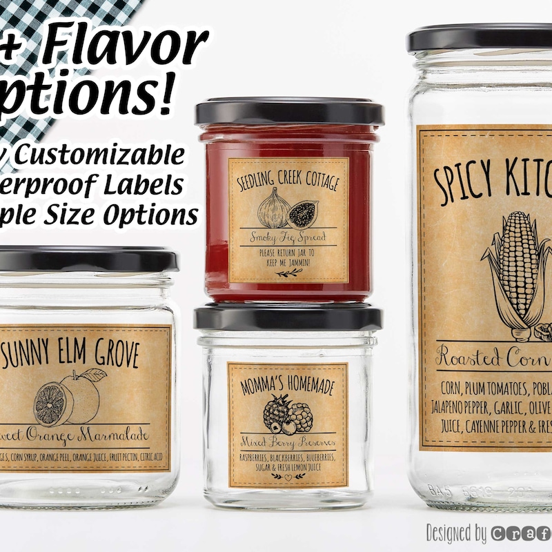 Mason Jar Labels - Etsy