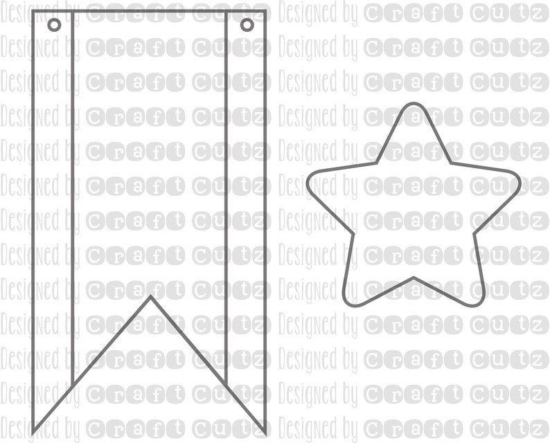 Star Banner svg Birthday Banner svg Baby Shower Banner svg | Etsy