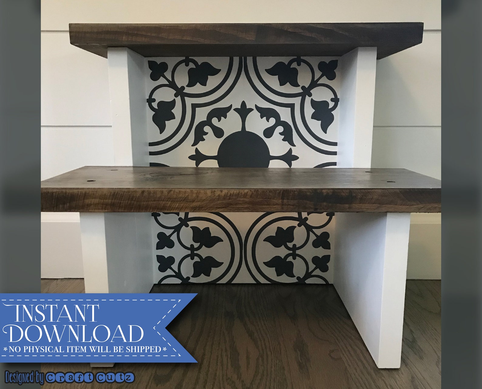 Floret Design Tile SVG Tile SVG Farmhouse Tile Laser Cut | Etsy