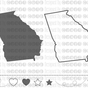 GEORGIA Svg, State Svg Files, Georgia Vector, United States Svg, State ...
