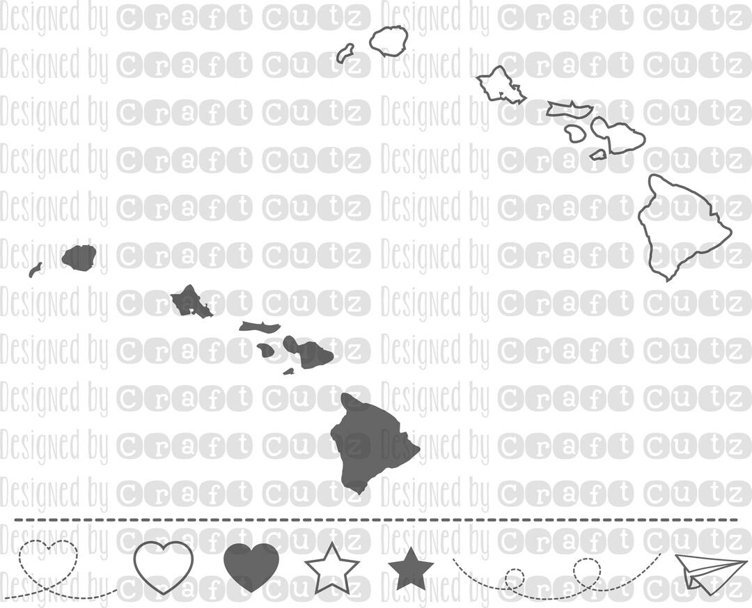 HAWAII Svg, State Svg Files, Hawaii Vector, United States Svg, State ...