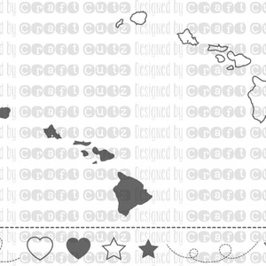 HAWAII Svg, State Svg Files, Hawaii Vector, United States Svg, State ...