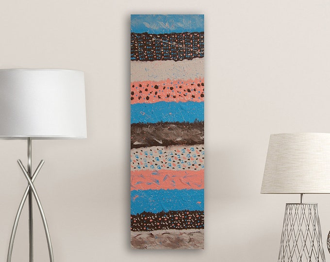 Zephyrus 8x24 Abstract Painting Modern Canvas Art Acrylic - Etsy