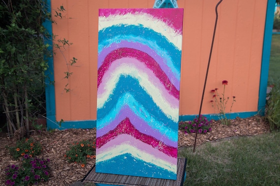 Metacognition 15x30 Abstract Painting Modern Canvas Art - Etsy