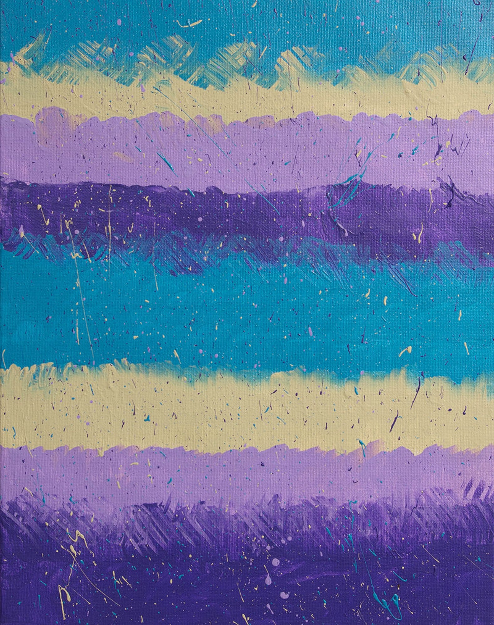 Time Scepter 11x14 Abstract Sea Painting Modern Canvas - Etsy