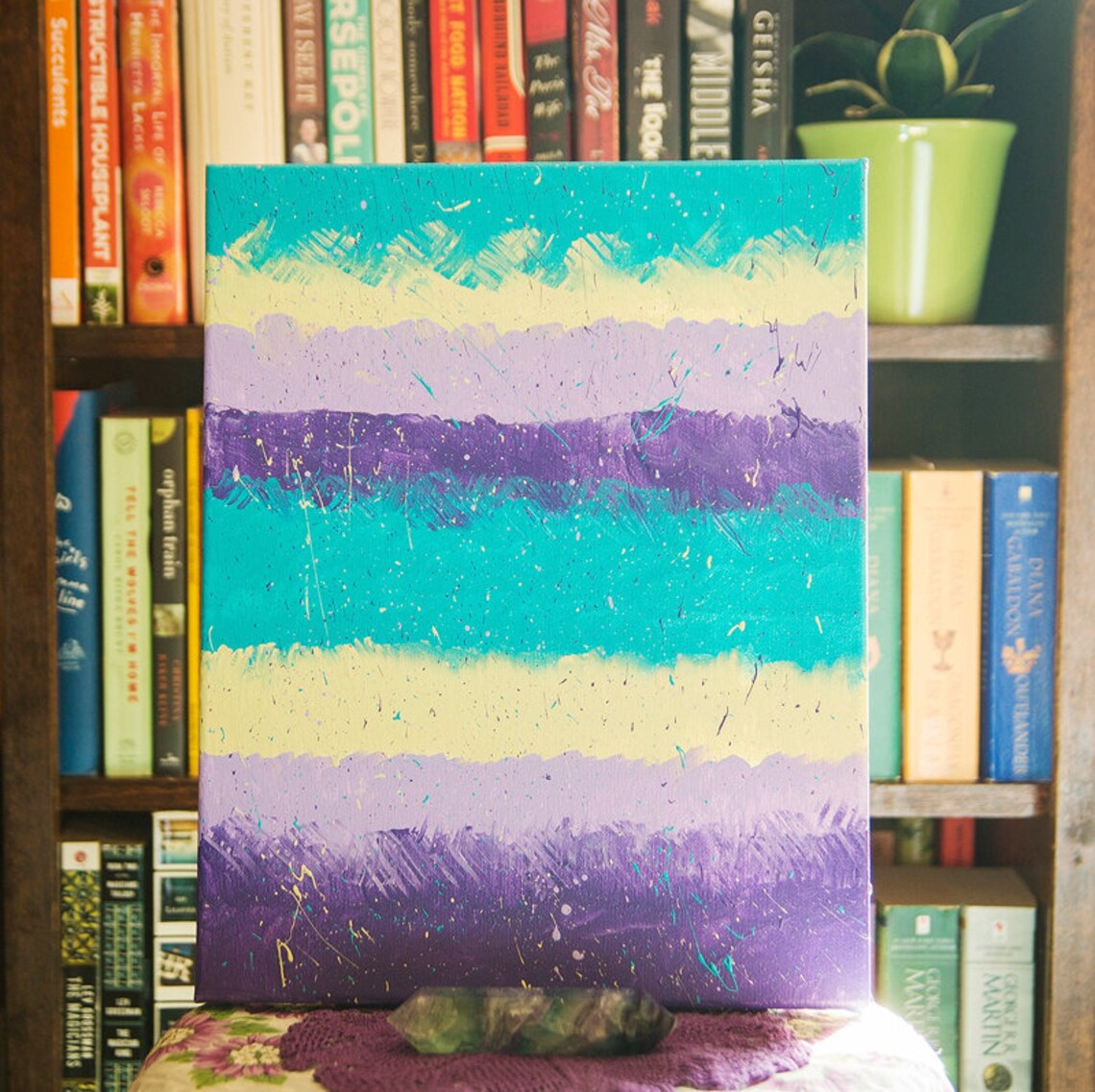 Time Scepter 11x14 Abstract Sea Painting Modern Canvas - Etsy