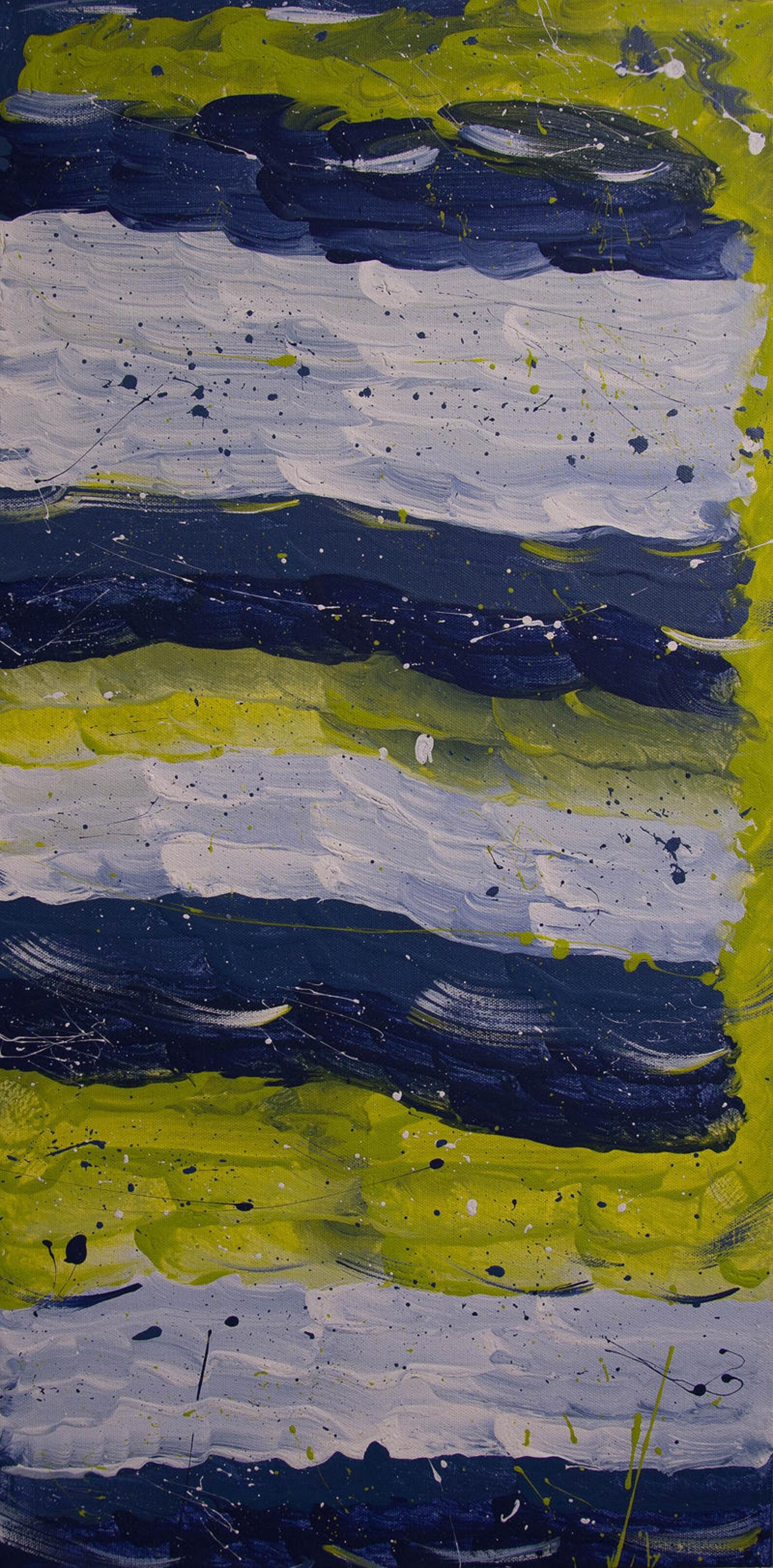 Gaea 15x30 Abstract Painting Modern Canvas Art Acrylic - Etsy