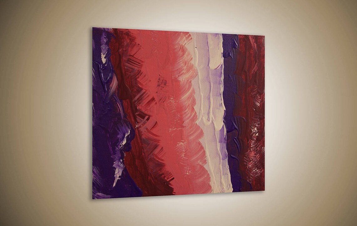 Credence 12x12 Abstract Painting Modern Canvas Art Acrylic - Etsy