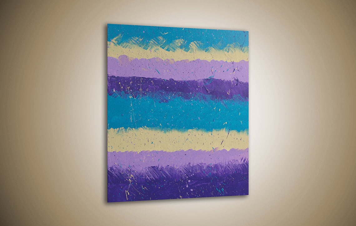 Time Scepter 11x14 Abstract Sea Painting Modern Canvas - Etsy