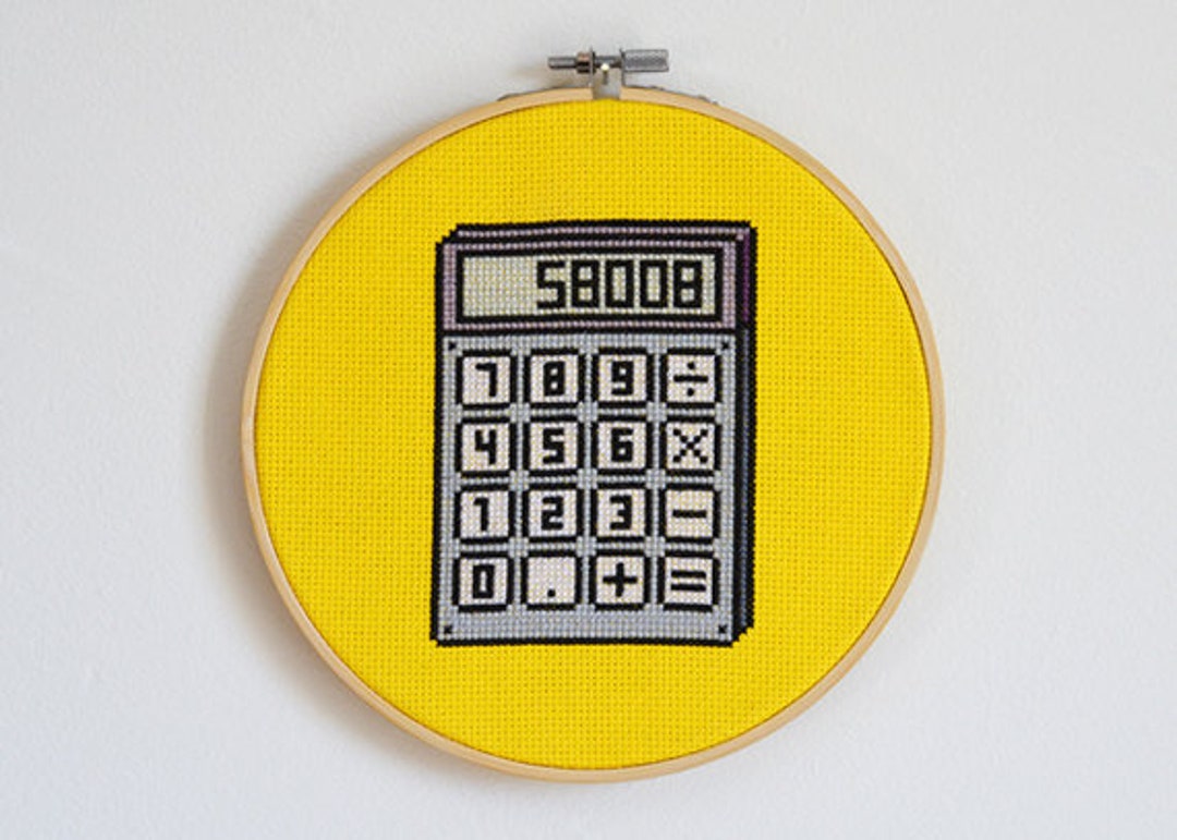 Calculator "58008" Cross Stitch Pattern - Etsy