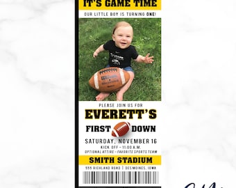 First Down Birthday Party - Etsy