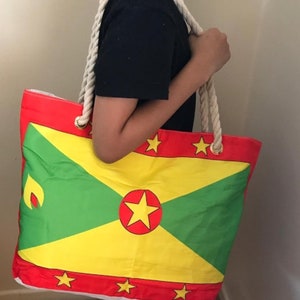 Large Caribbean/african Print Beach Bags - Etsy