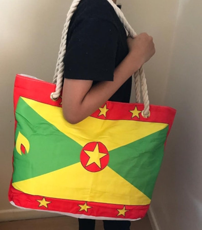Large Caribbean/african Print Beach Bags - Etsy