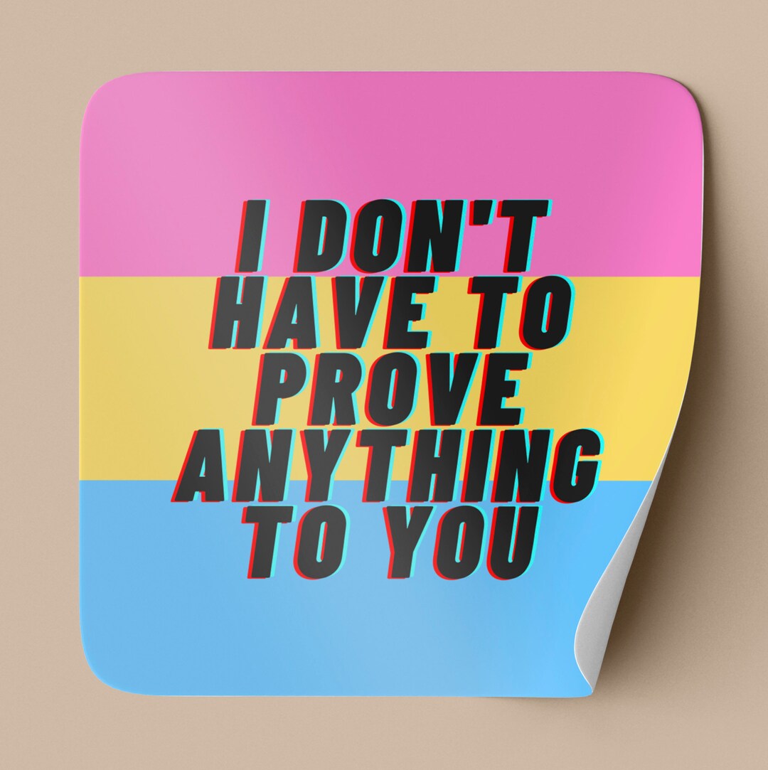 Pansexual Pride Month LGBT Pastel Sticker Square Rounded Queer Cute Pan ...