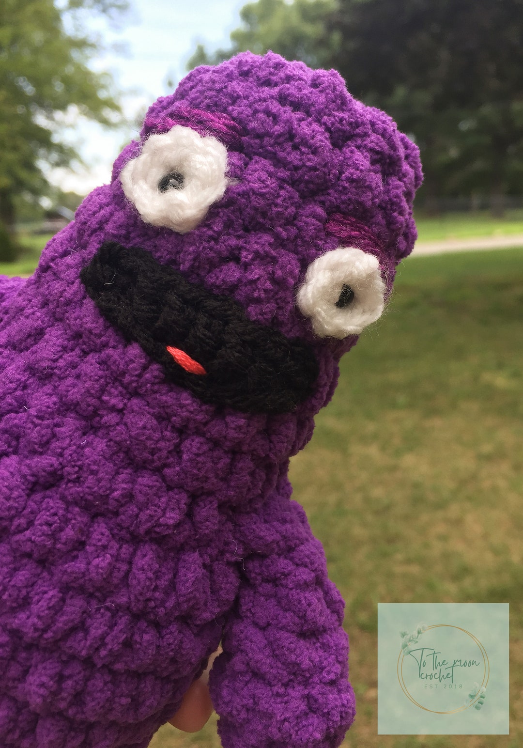 Grimace Doll Grimace Plushie Grimace - Etsy