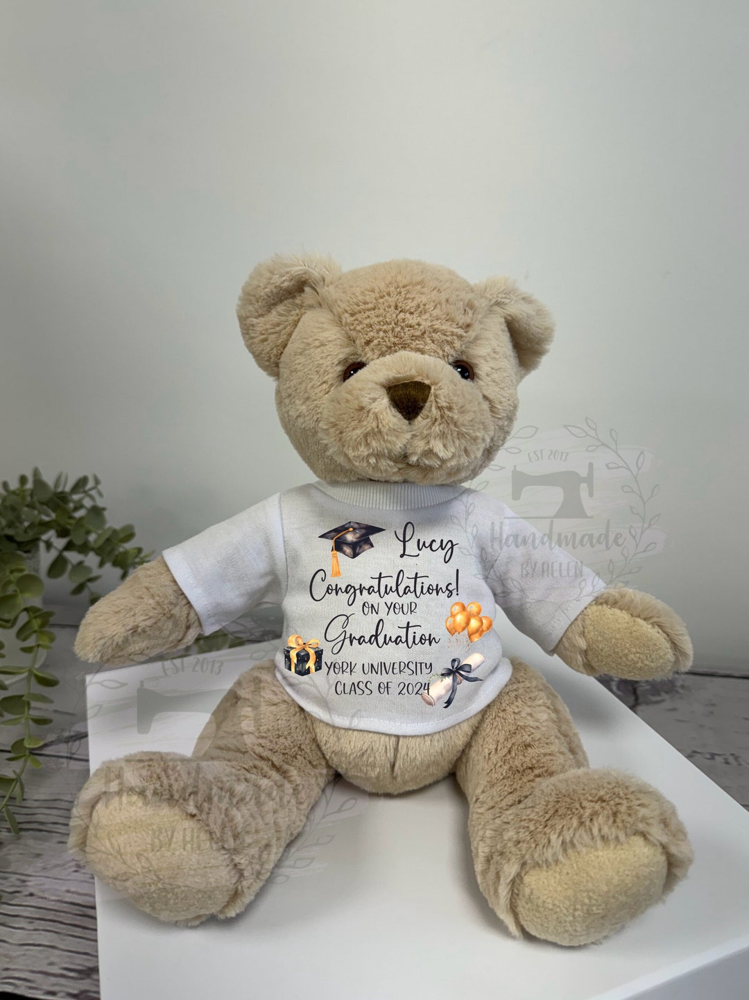 Graduation Bear - Personalised Graduation Bear - Grauduation Gift ...