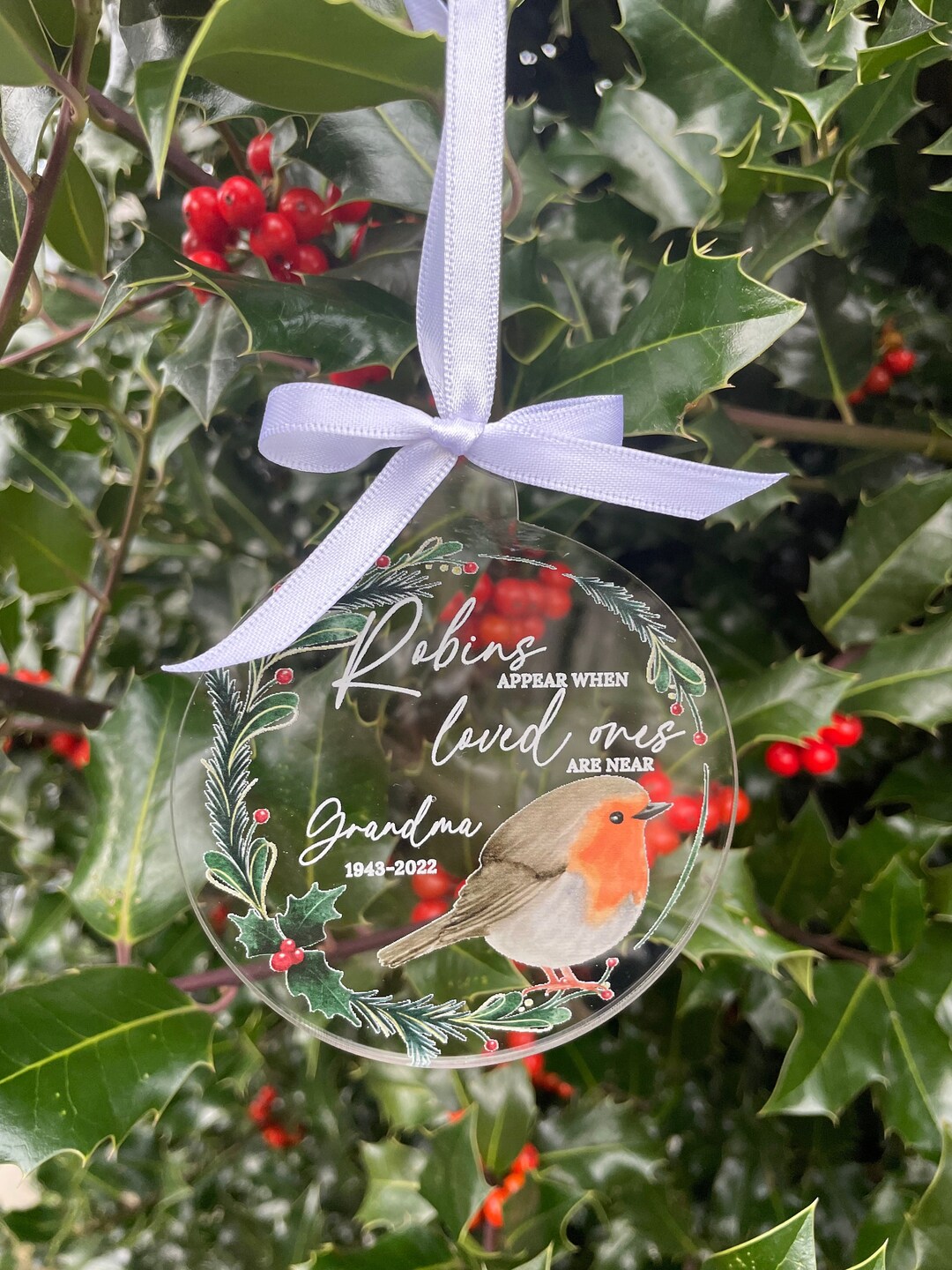 Robins Appear When Loved Ones Are Near Bauble Decoration -christmas ...