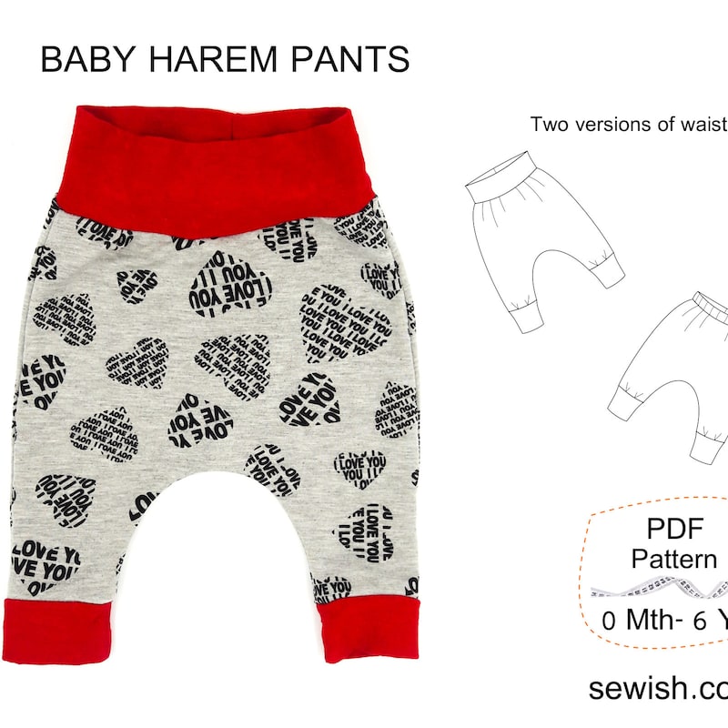 Harem Pants Pattern - Etsy