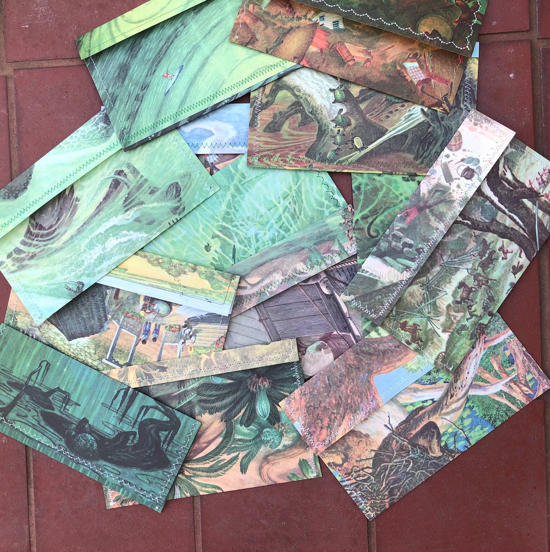 Set of 6 Snapping Turtle Themed Book Pages Recylced Paper Hand Sewn ...
