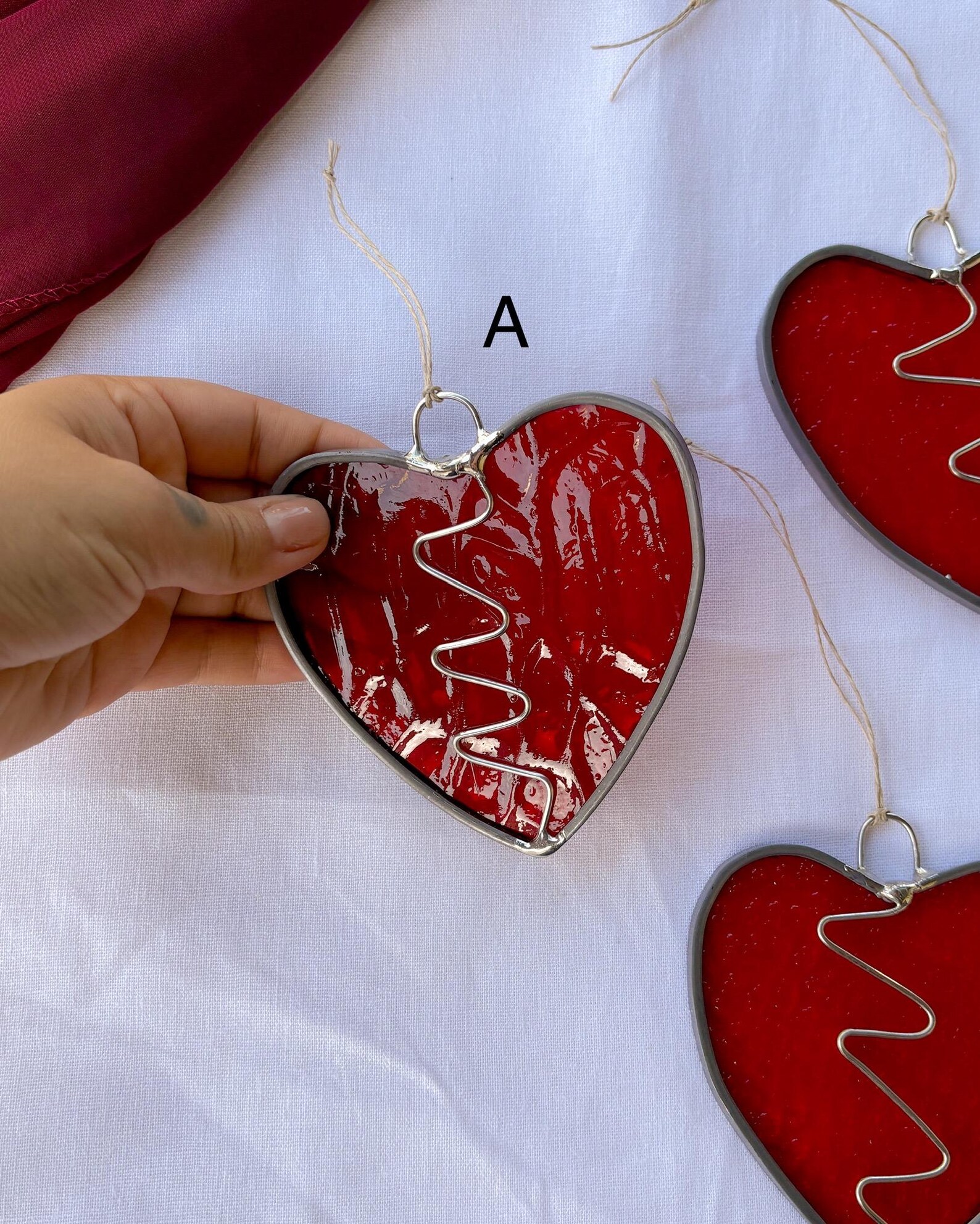 Stained Glass Suncatcher Broken Heart - Etsy