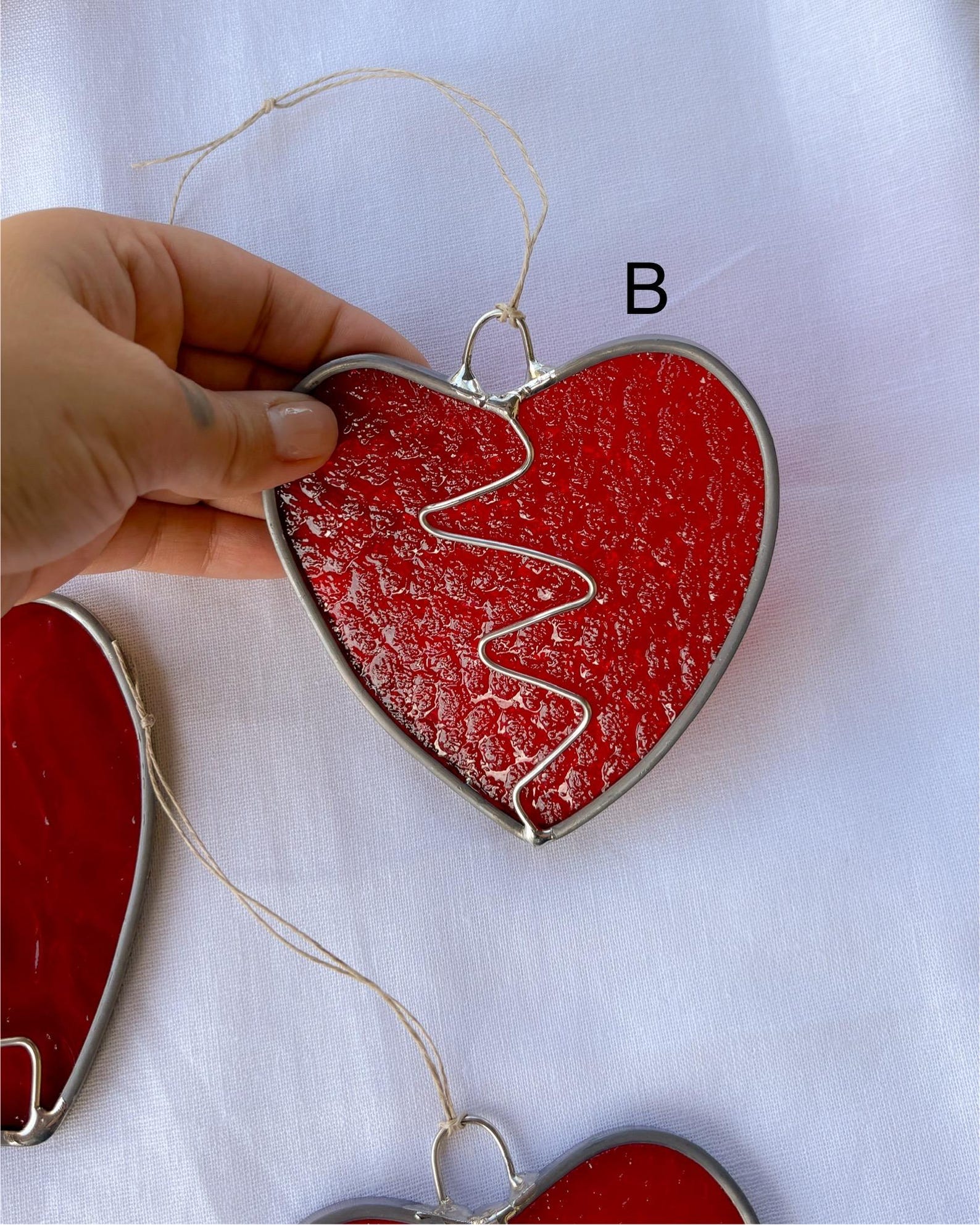Stained Glass Suncatcher Broken Heart - Etsy