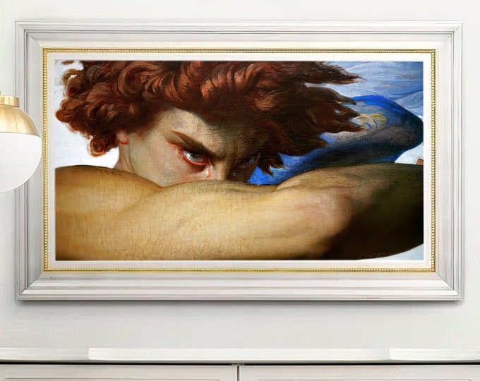 Alexandre Cabanel Ángel caído. Lucifer, pintura de ángel. Arte clásico. Pintura famosa. Academia ...