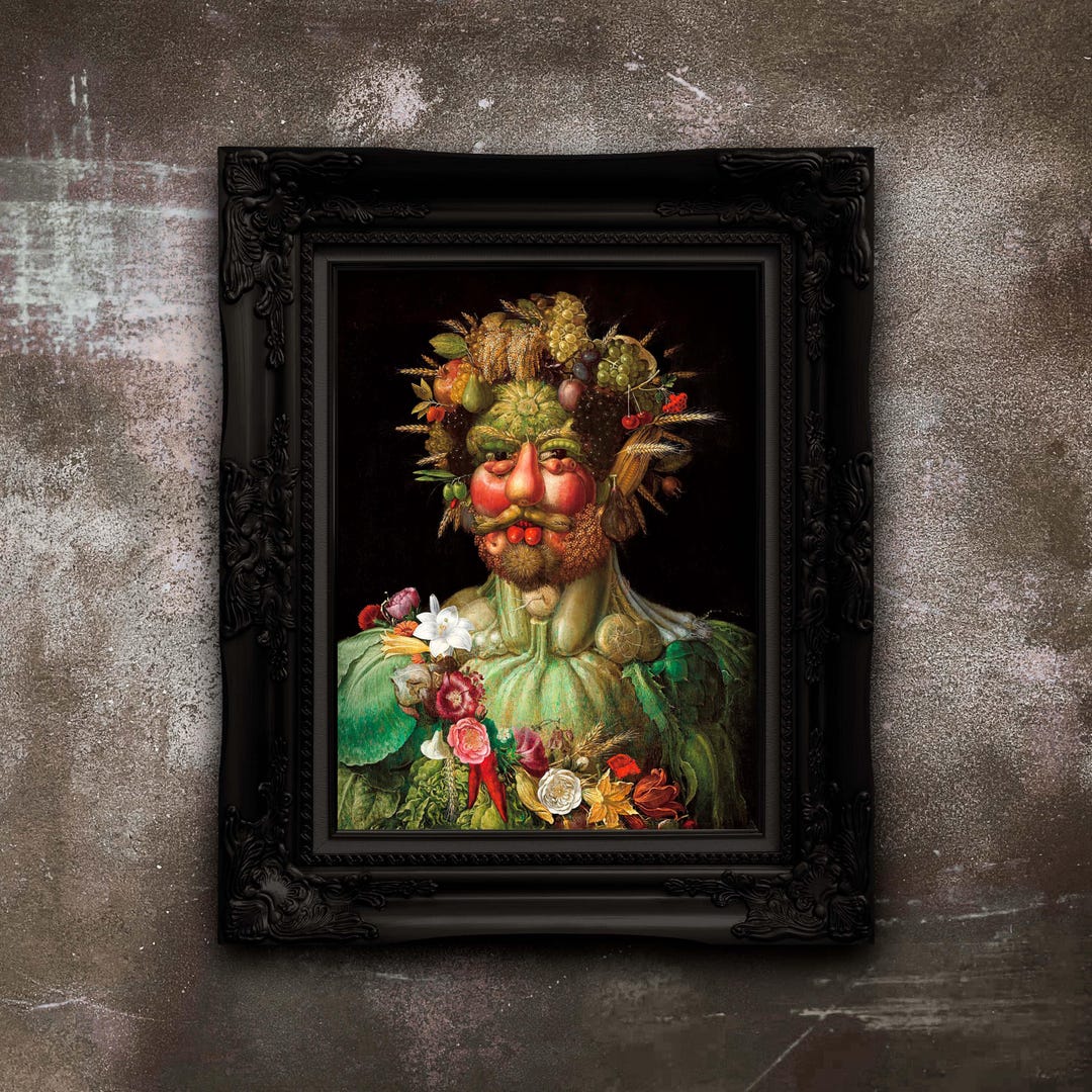 Arcimboldo Rudolf II Poster: Surreal Flower Face Art Print - Etsy
