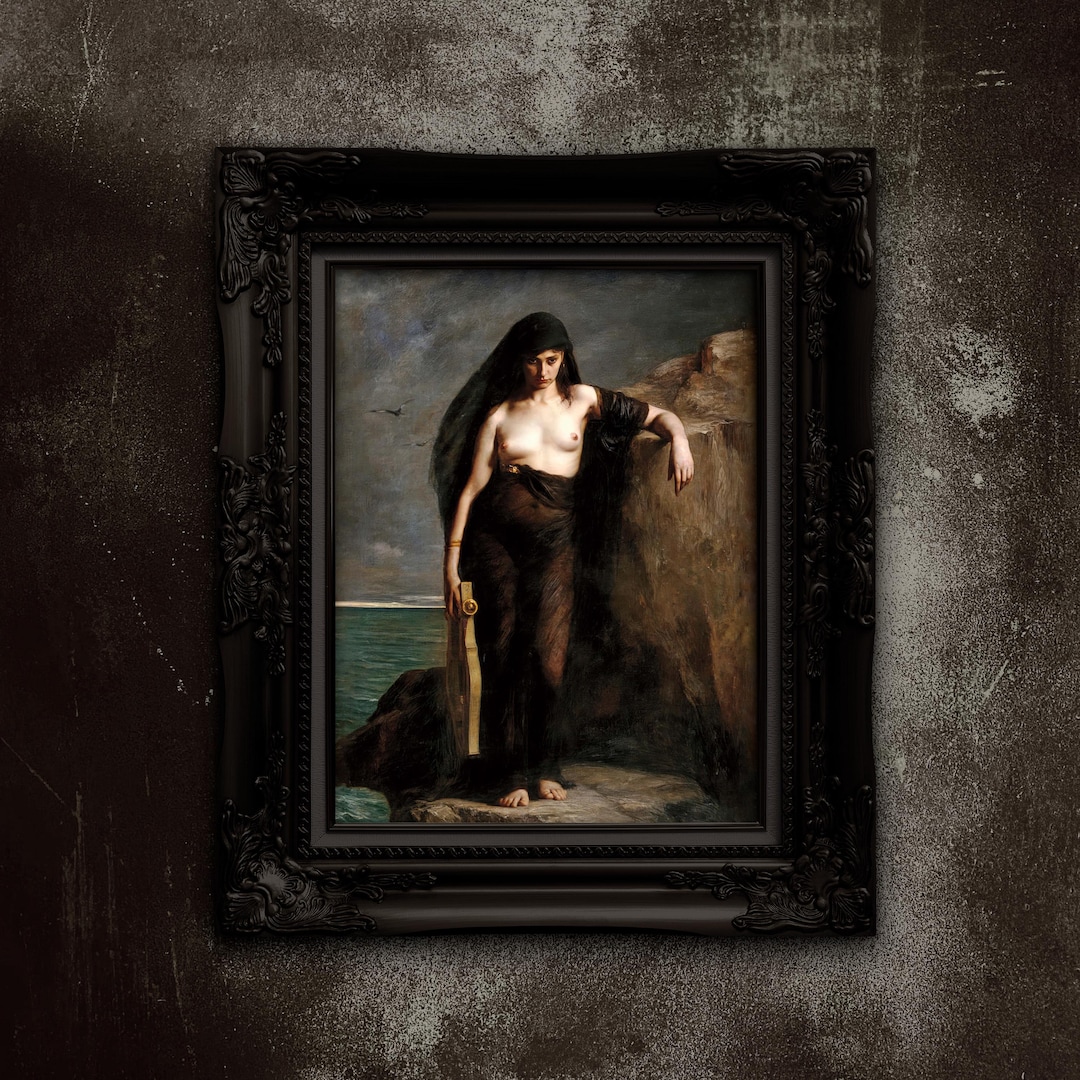 Sappho Art Print by Charles Mengin: Remastered Matte Poster - Etsy