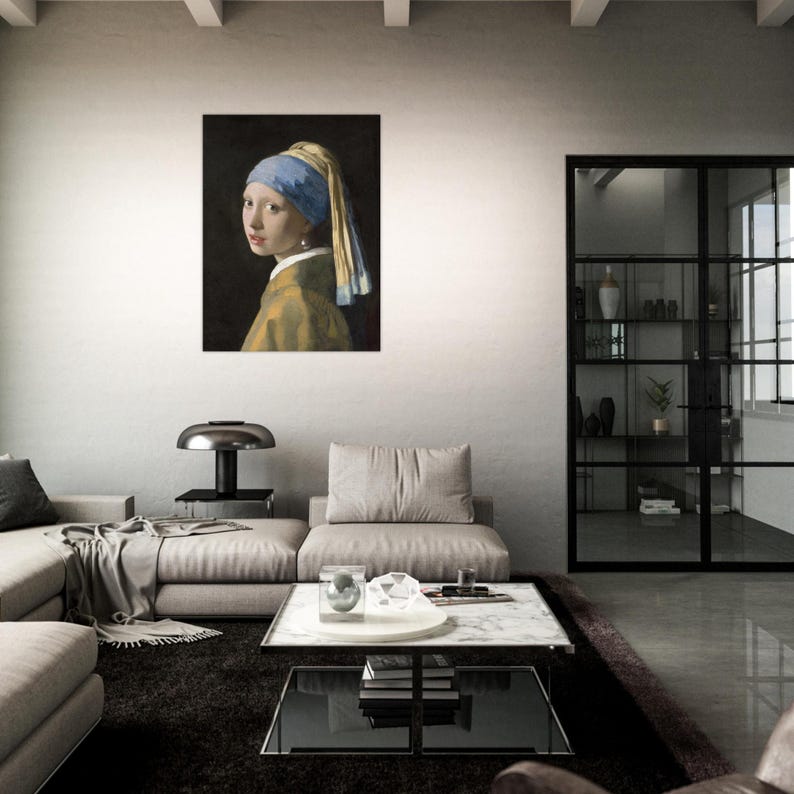 Vermeer - Girl With a Pearl Earring Poster. Classical Art Reproduction ...